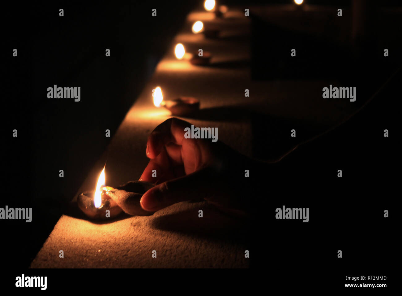 Decoration With Mud Lamps High Resolution Stock Photography and Images ...