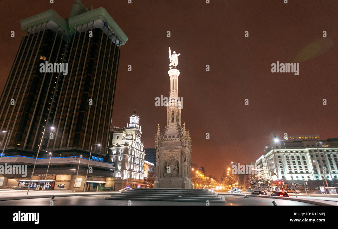 Monument to Christopher Columbus, Paseo de Recoletos and Castellana ...