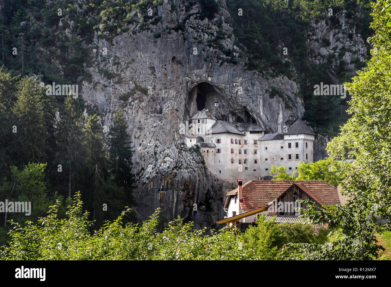 Predjama Castle in Postojna Cave, Slovenia Stock Photo - Alamy