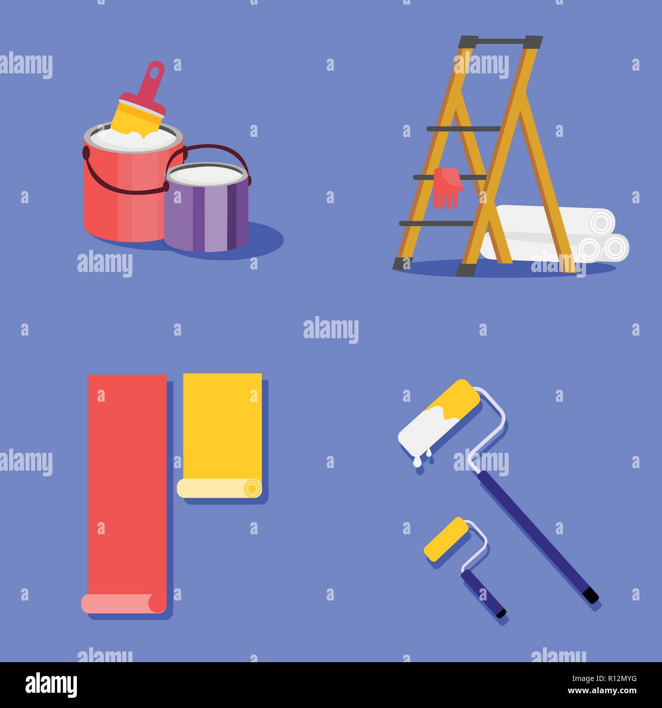 Paint two Stock Vector Images - Alamy