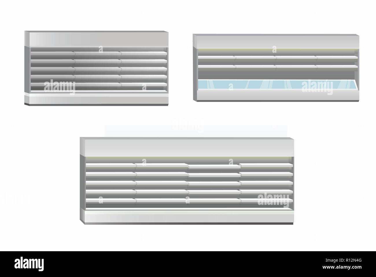 Refrigerator Shelves Stock Vector Images - Alamy