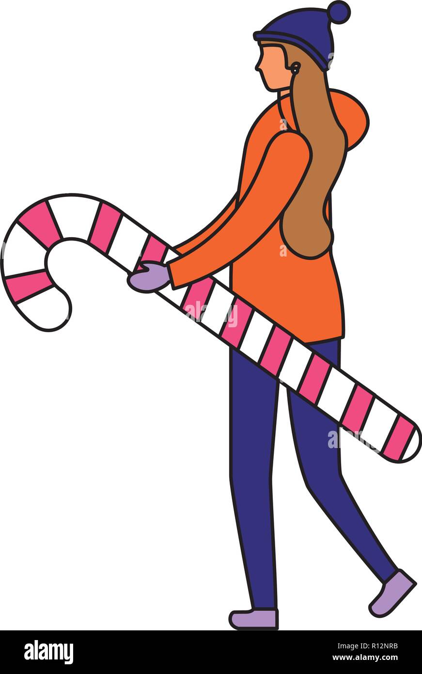 Woman mint candy Stock Vector Images - Alamy