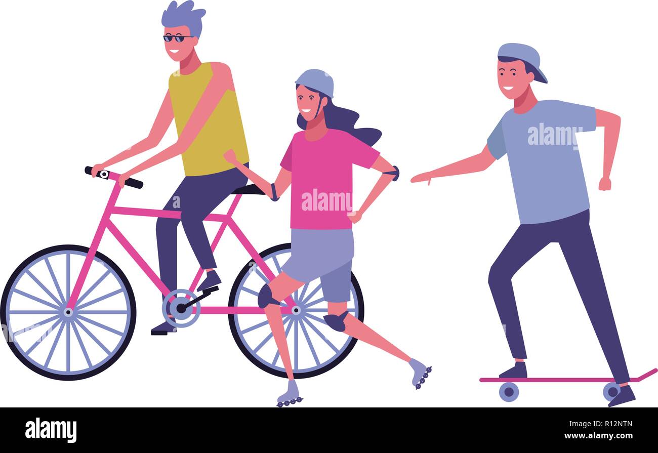 Friends having fun cartoons Stock Vector Image & Art - Alamy