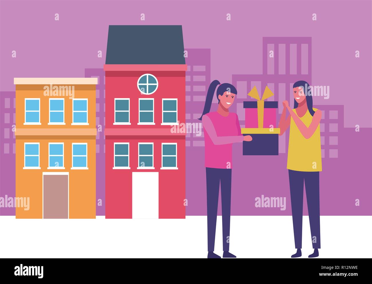 People having fun birthday Stock Vector Images - Alamy