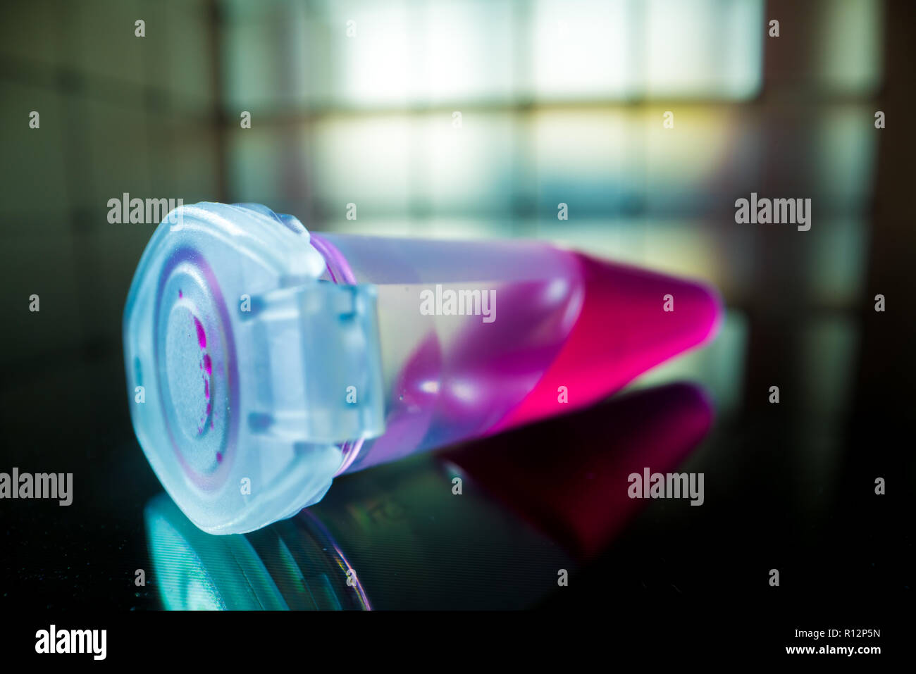 PCR microtubes in genetic lab Stock Photo - Alamy