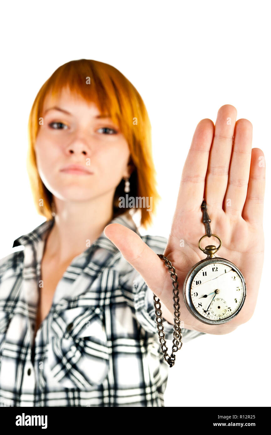 Clock waiting teenager hi-res stock photography and images - Alamy
