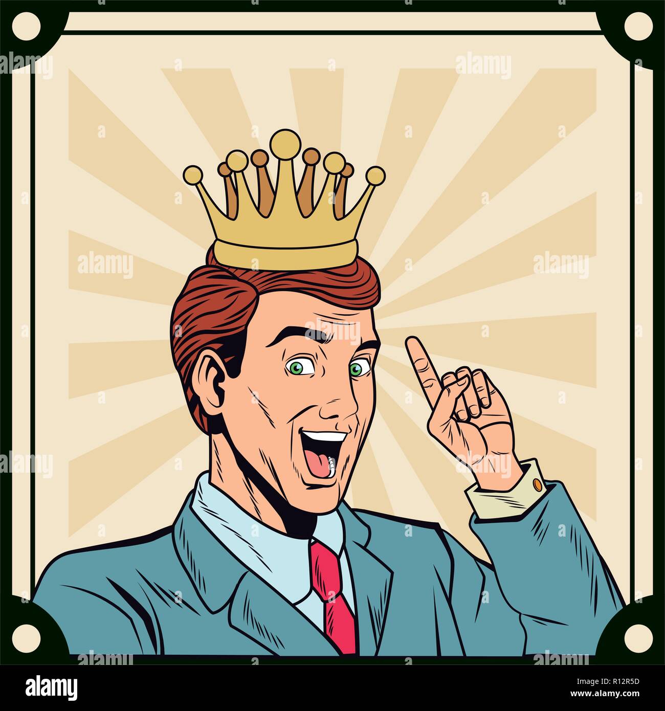 pop art man face Stock Vector Image & Art - Alamy