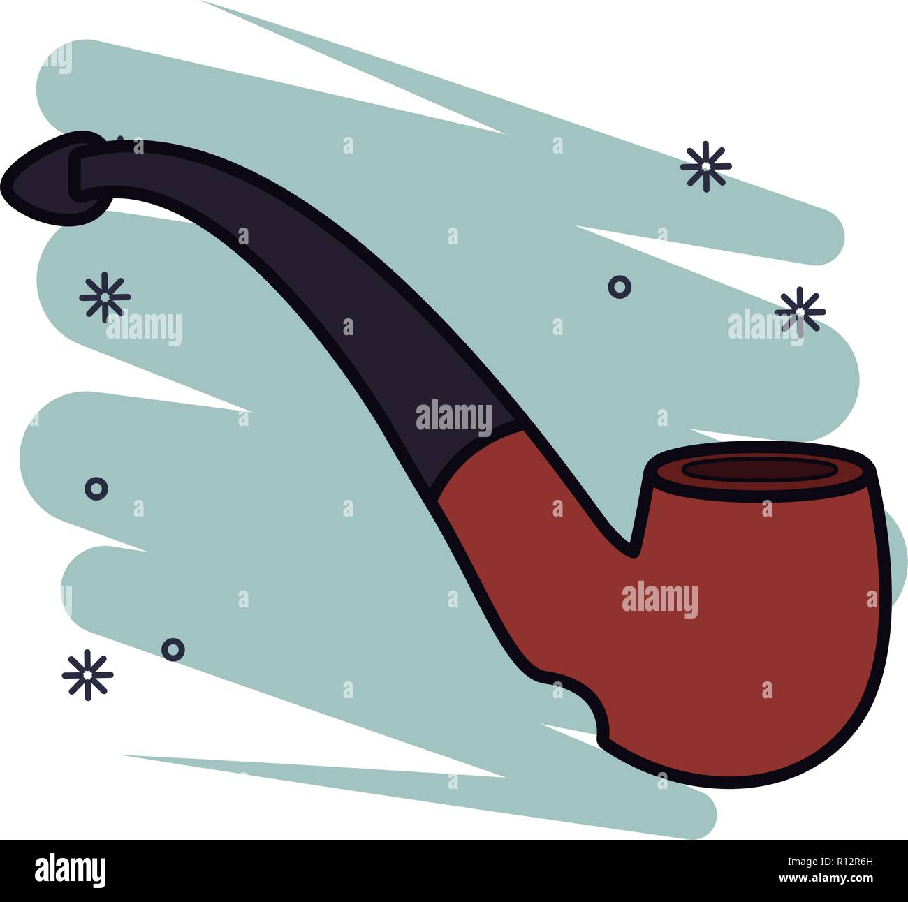 pop art tobacco pipe Stock Vector Image & Art - Alamy