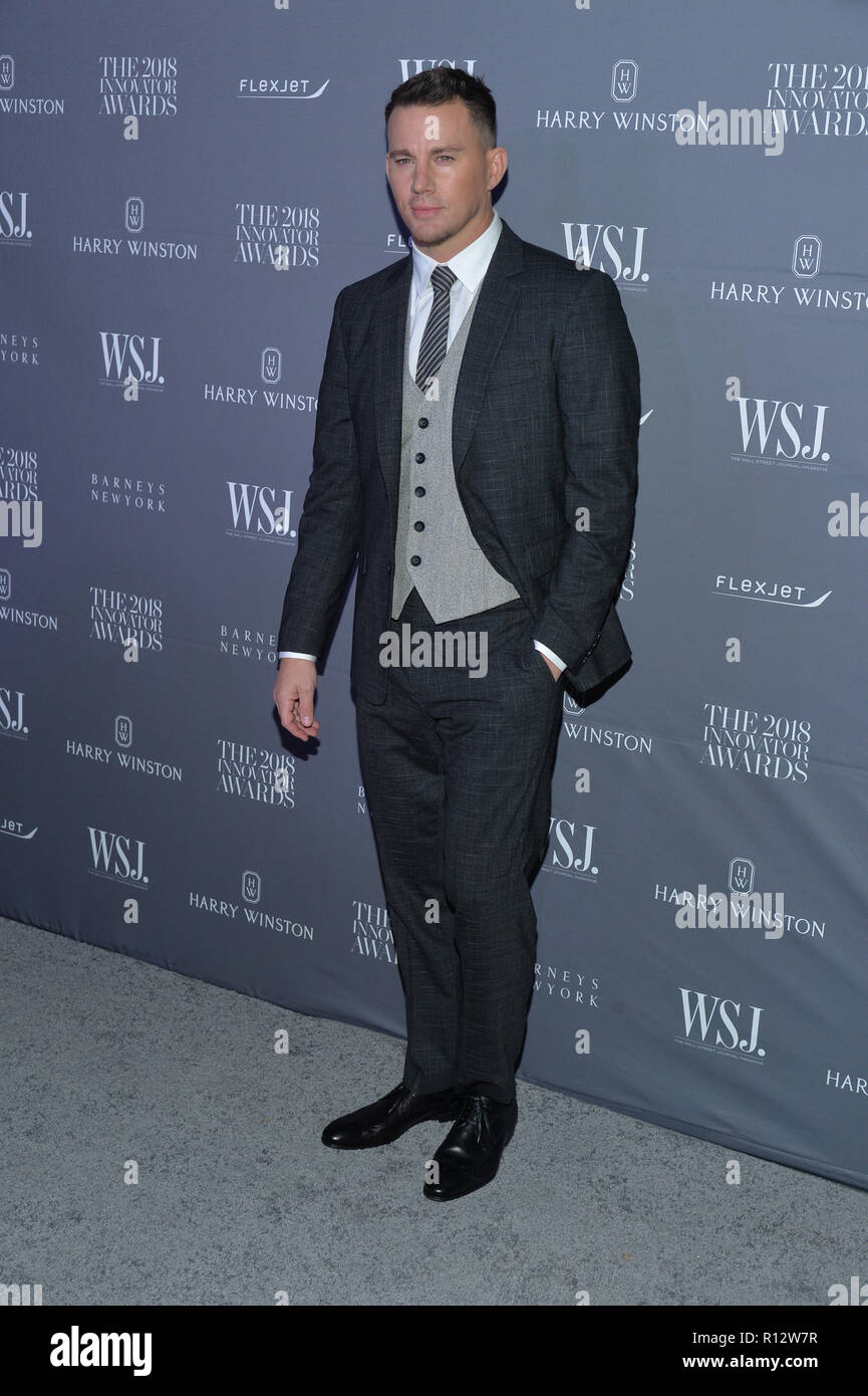 New York, USA. 7th November, 2018. Channing Tatum attends the 2018 WSJ ...
