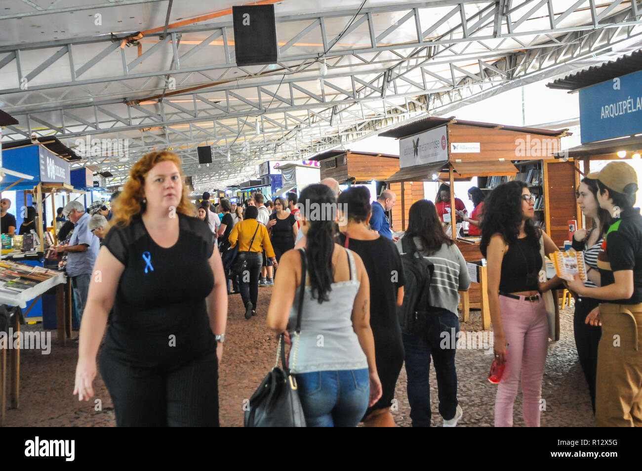 Porto Alegre, Brazil. 08th Nov, 2018. Movimento 64 fair of the book of ...