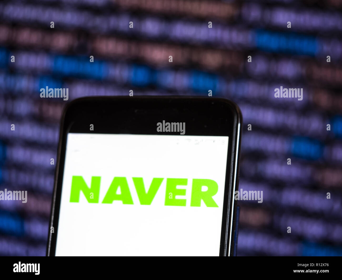 November 8, 2018 - Kiev, Ukraine - Naver Internet company logo seen ...