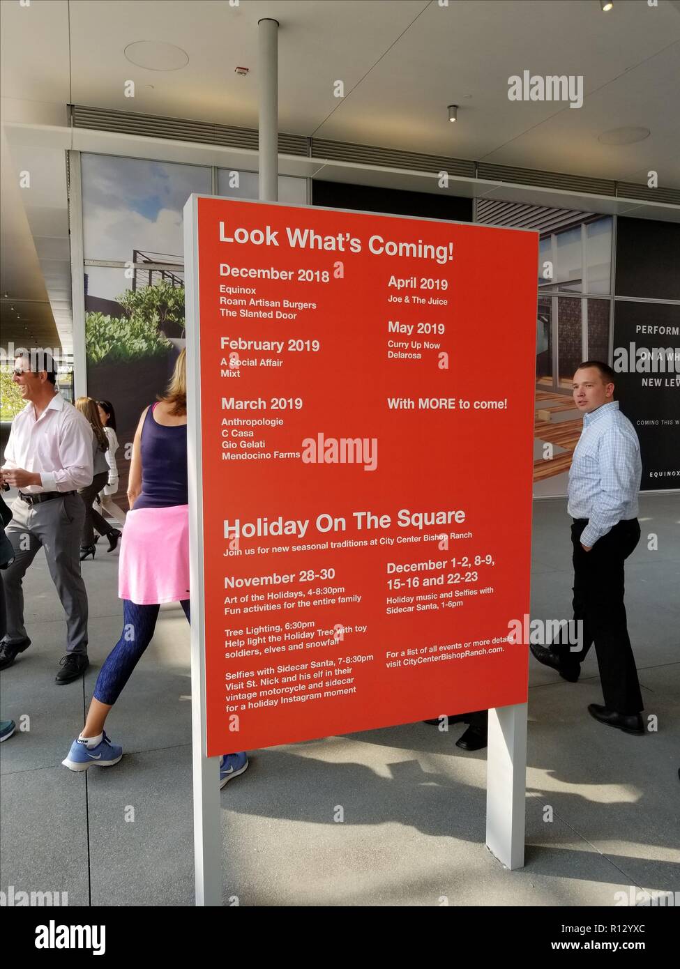 San Ramon California, United States. 08 Nov, 2018. City Center Bishop ...