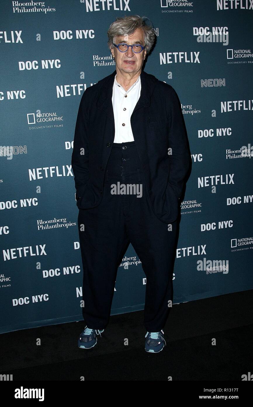 New York, NY, USA. 8th Nov, 2018. Wim Winders at arrivals for The 5th ...