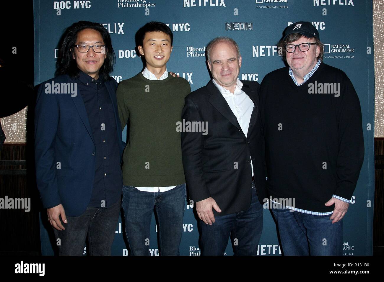 New York, NY, USA. 8th Nov, 2018. Steve Maing, Bing Liu, Nathaniel Kahn ...