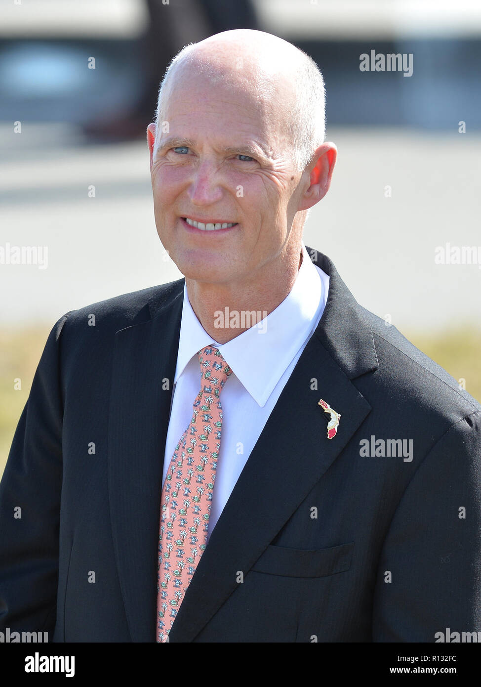 MIAMI, FL - FEBRUARY 25: Florida Governor Rick Scott greets U.S ...