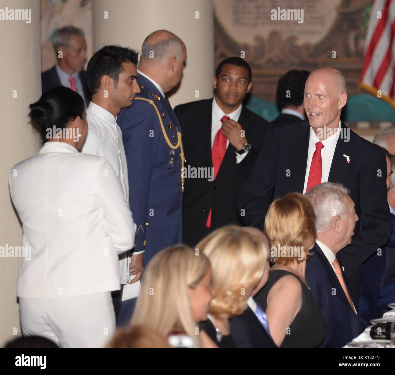MIAMI, FL - NOVEMBER 18: Prince Felipe of Spain and Princess Letizia of ...