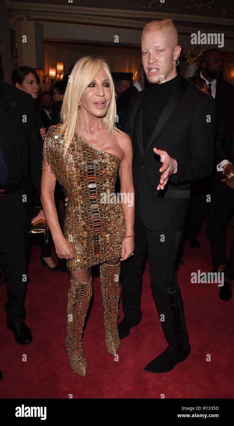 Berlin, Germany. 08th Nov, 2018. Fashion designer Donatella Versace and ...