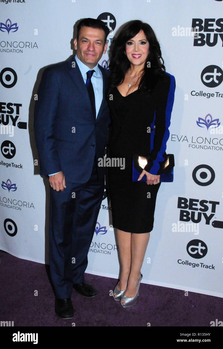 Los Angeles, California, USA. 8th November, 2018. Actor David Barrera and actress Maria Canals ...