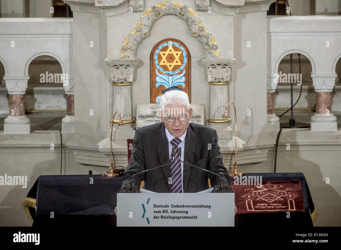 Berlin, Germany. 09th Nov, 2018. Josef Schuster, President of the ...