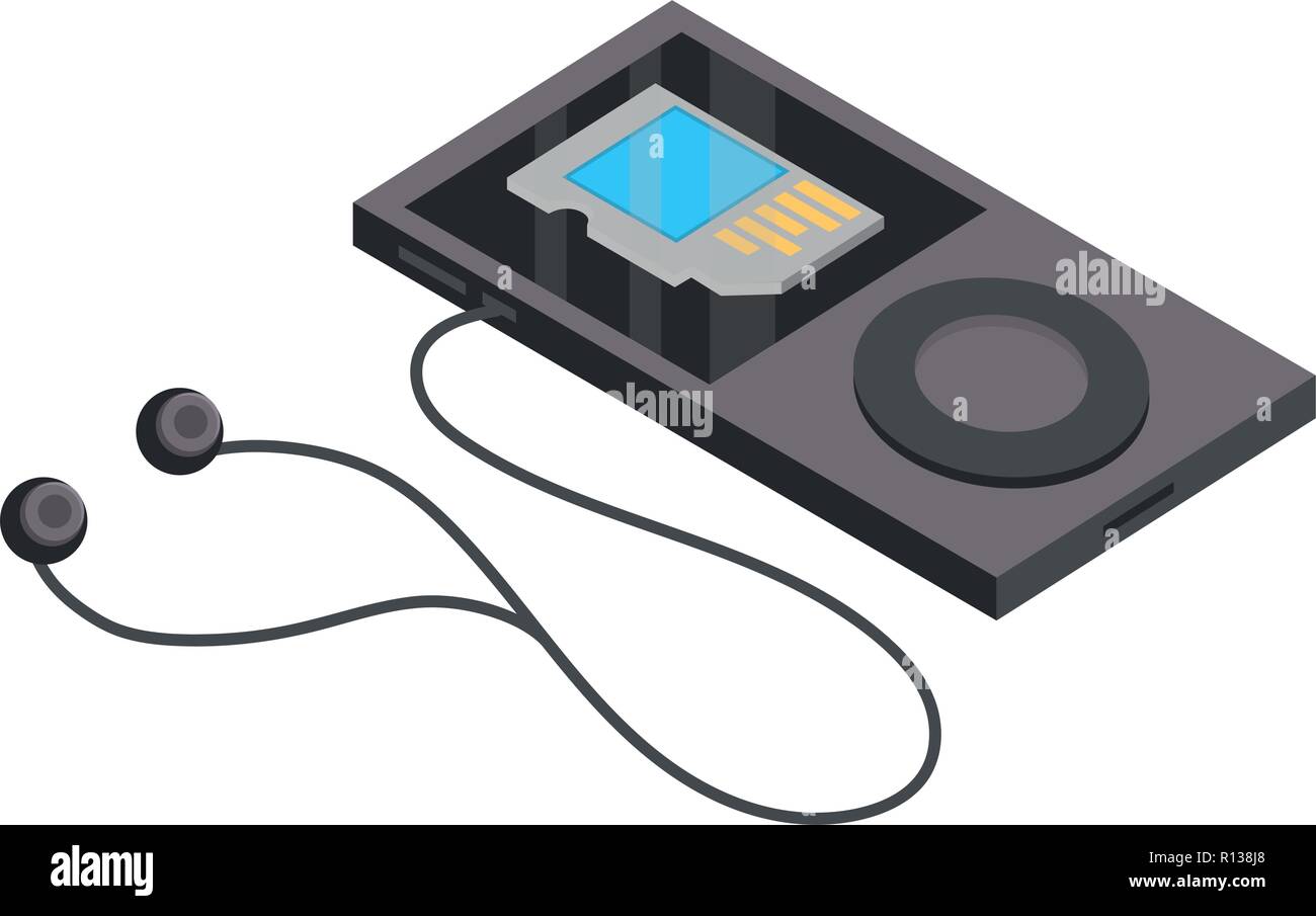 Isometric modern music player hi-res stock photography and images - Alamy