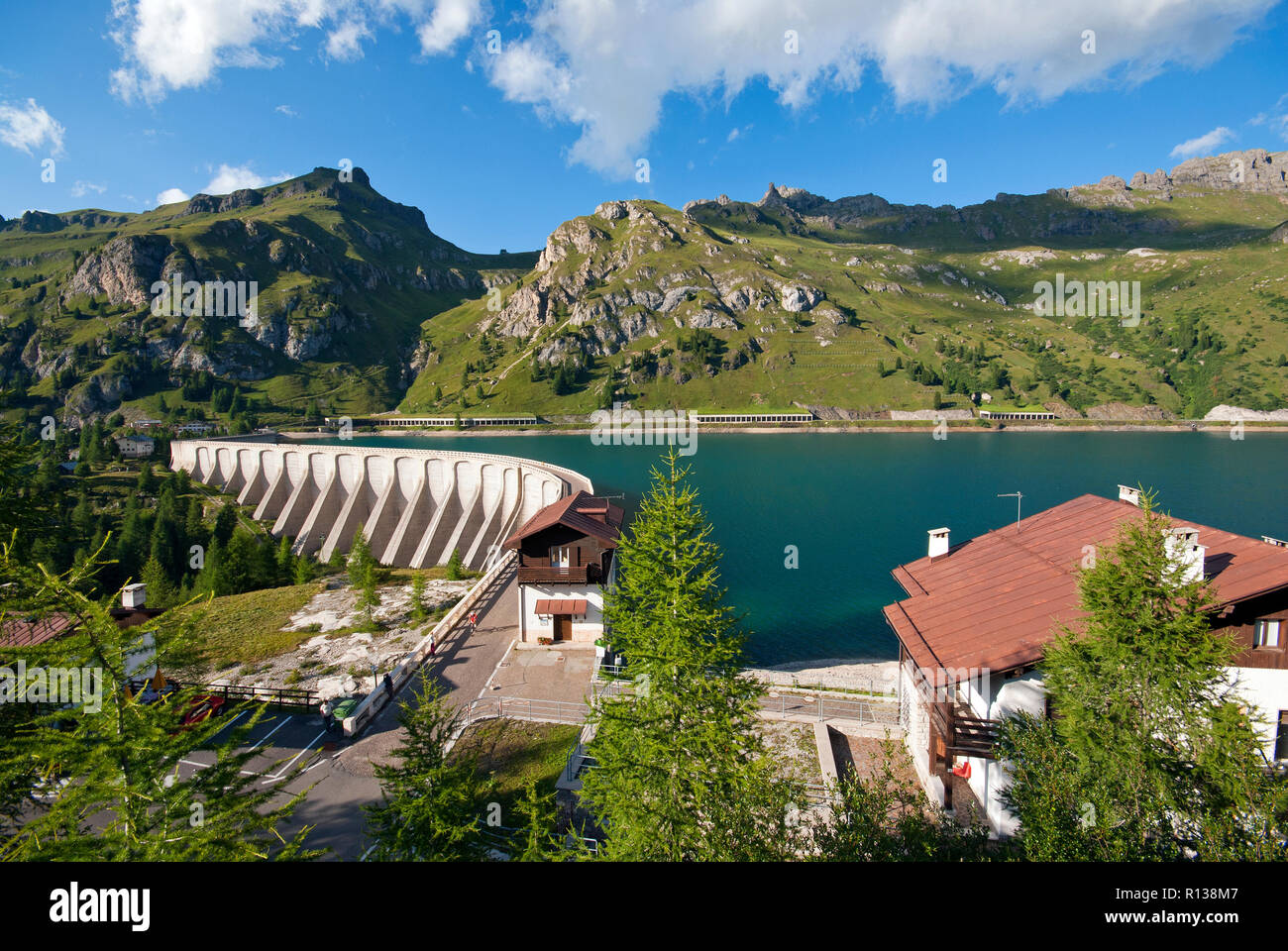 Fedaia lake dam hi-res stock photography and images - Alamy