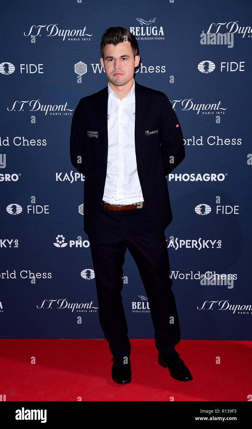 Magnus Carlsen attending The FIDE World Chess Championship 2018 Gala ...