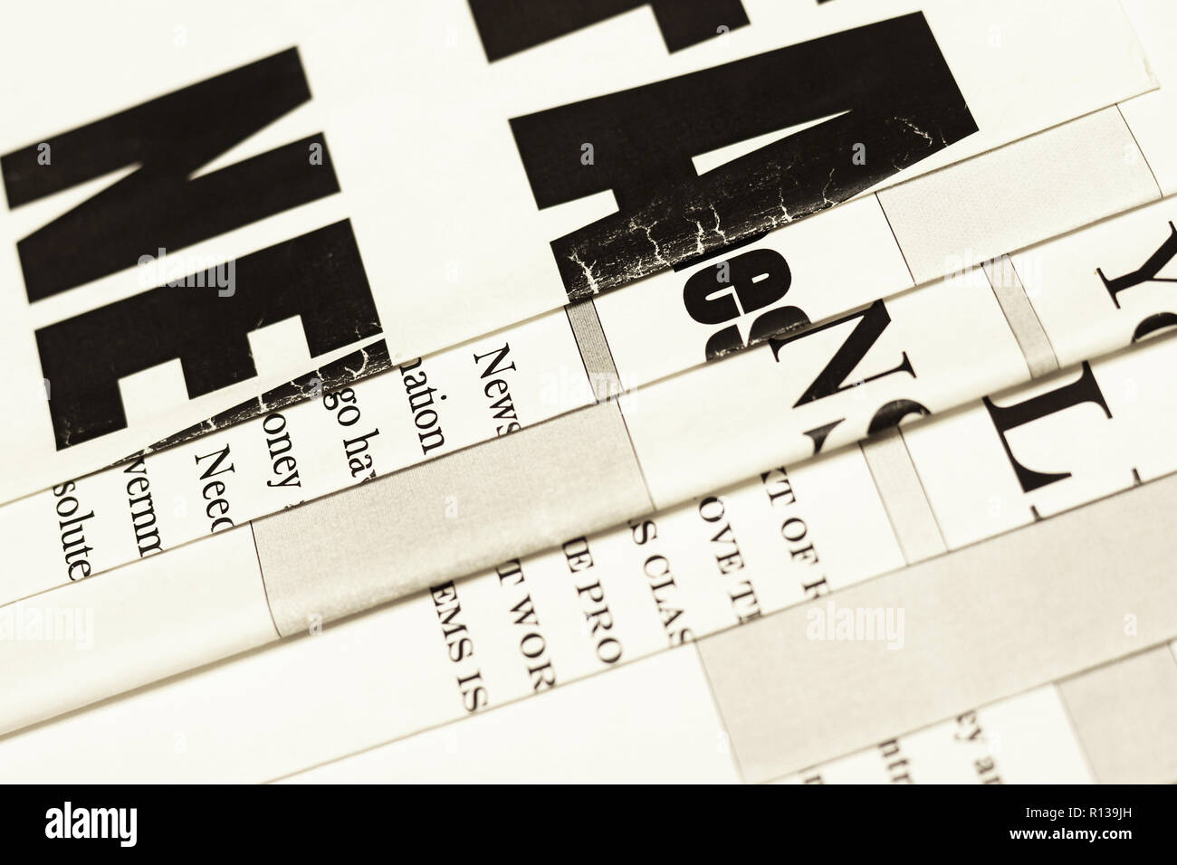 Newspaper article background hi-res stock photography and images - Alamy