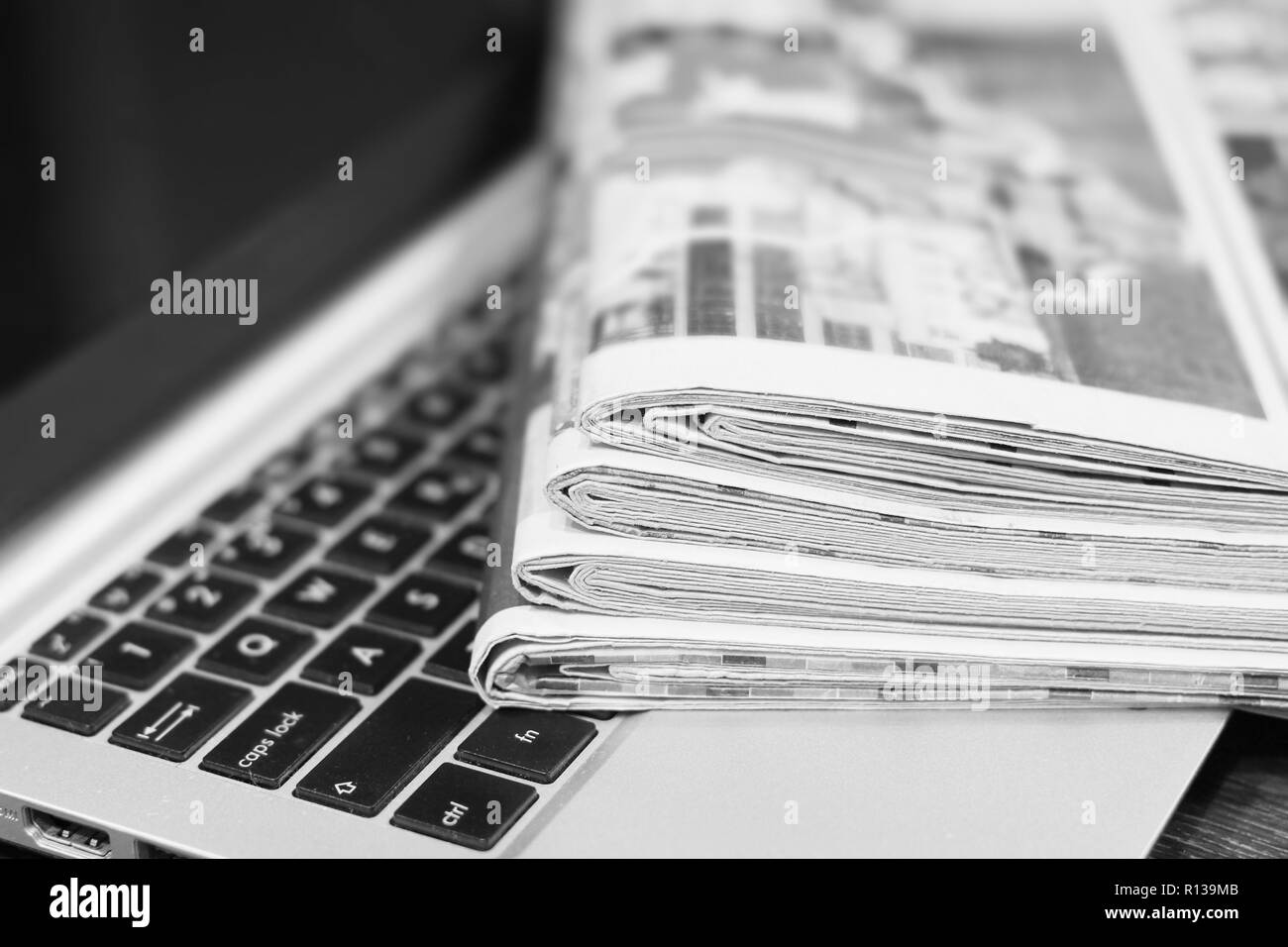 Newspaper headline school Black and White Stock Photos & Images - Alamy