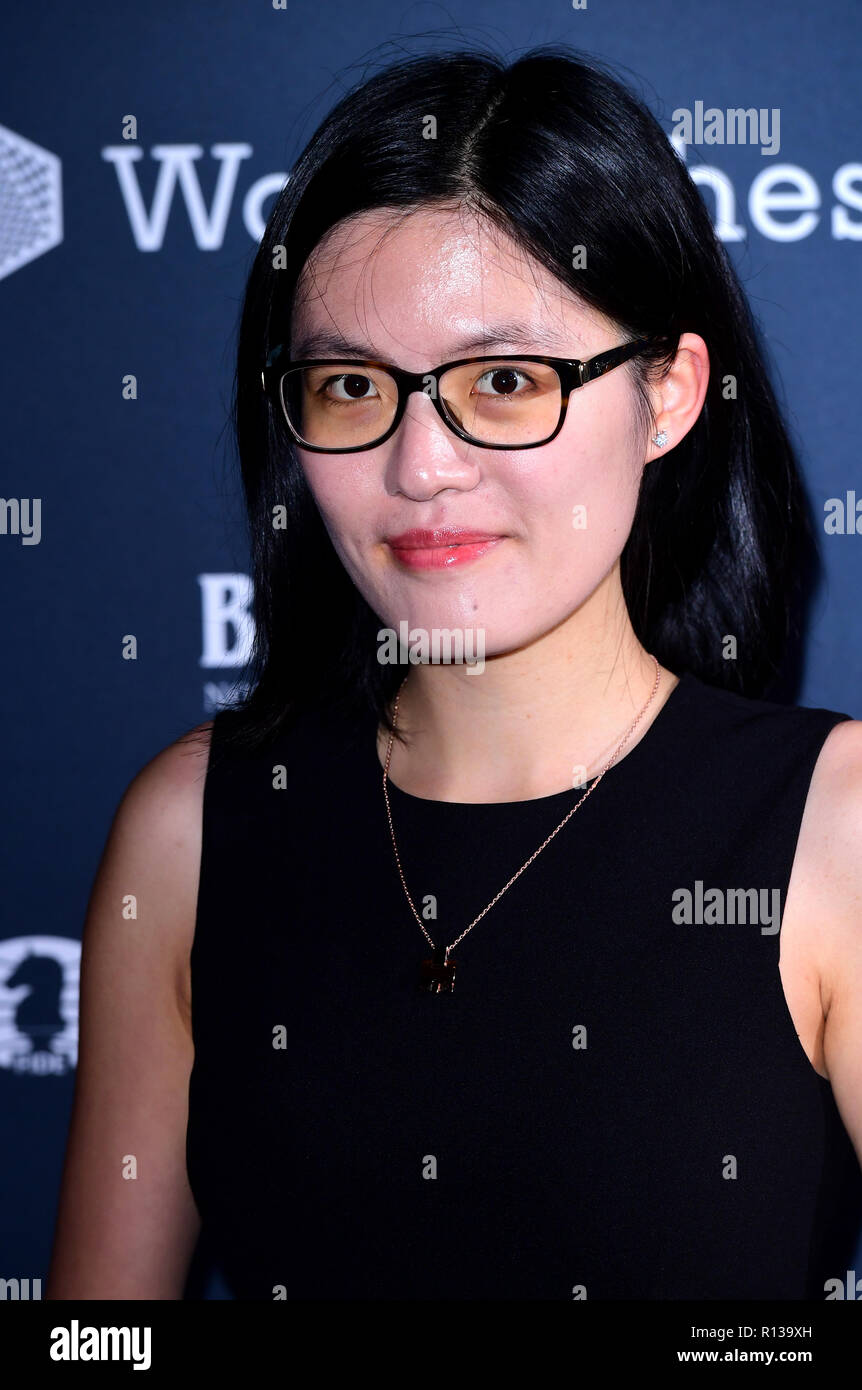 Hou Yifan attending The FIDE World Chess Championship 2018 Gala Opening ...