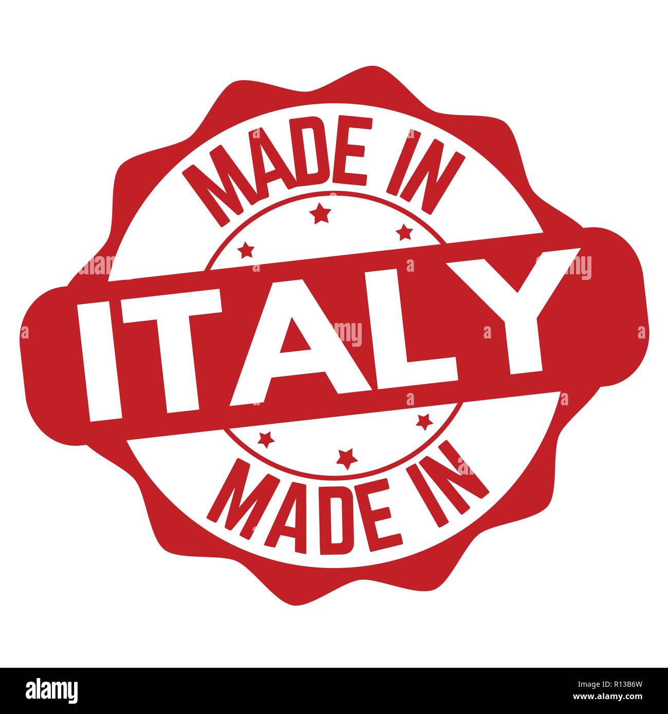 Made in Italy sign or stamp on white background, vector illustration ...