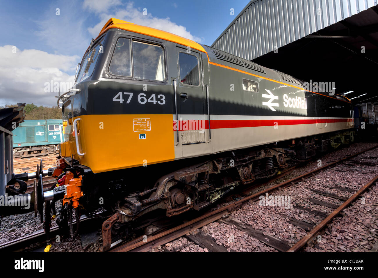 A class 47 locomotive Stock Photo - Alamy