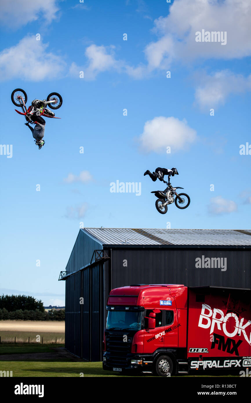 Motorcycle stunt team hi-res stock photography and images - Alamy