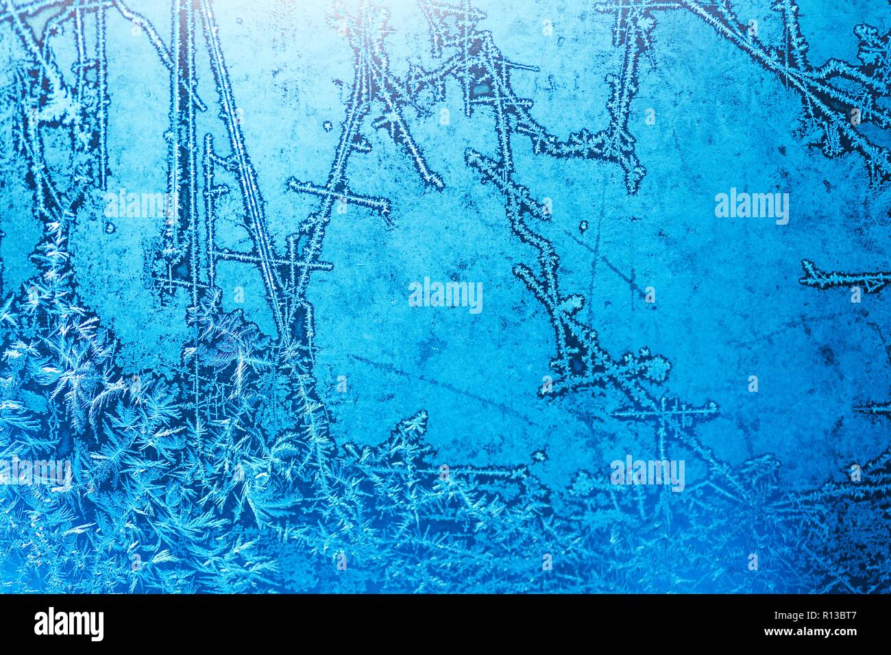 background made of winter frozen window glass Stock Photo - Alamy