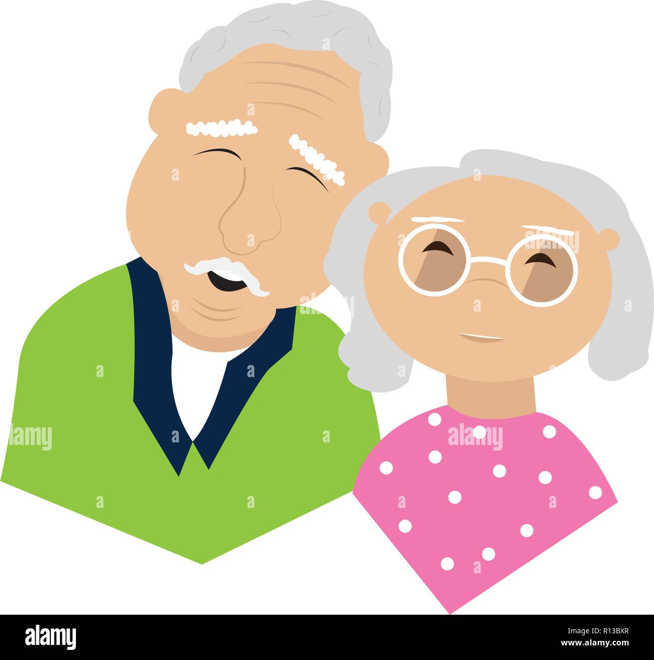 Colorful drawing grandparents day card hi-res stock photography and ...