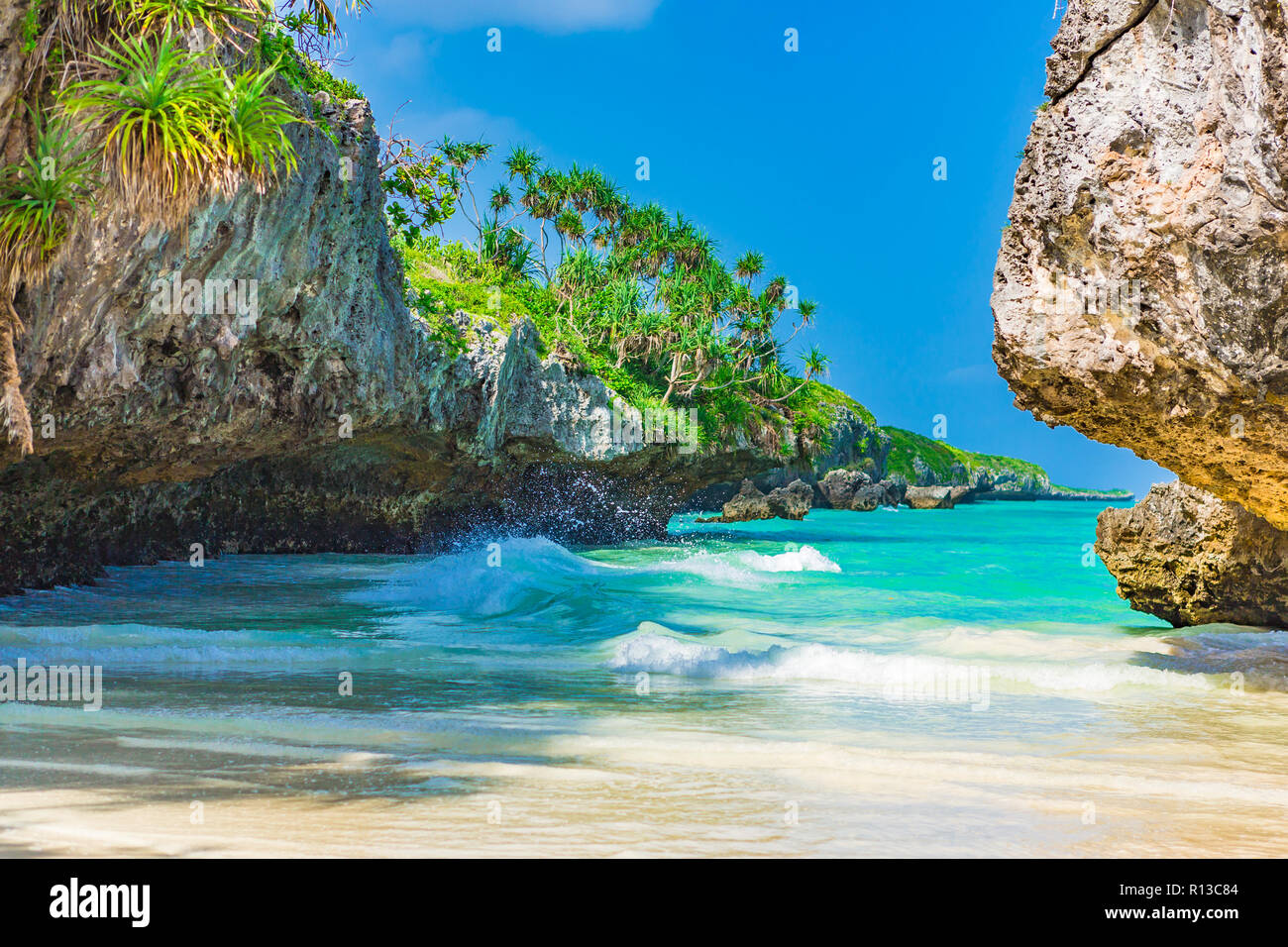 Beach view. Zanzibar, Tanzania Stock Photo - Alamy