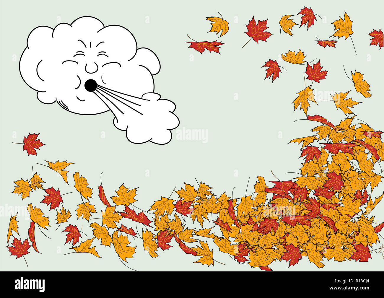 Windy day leaves blowing hi-res stock photography and images - Alamy