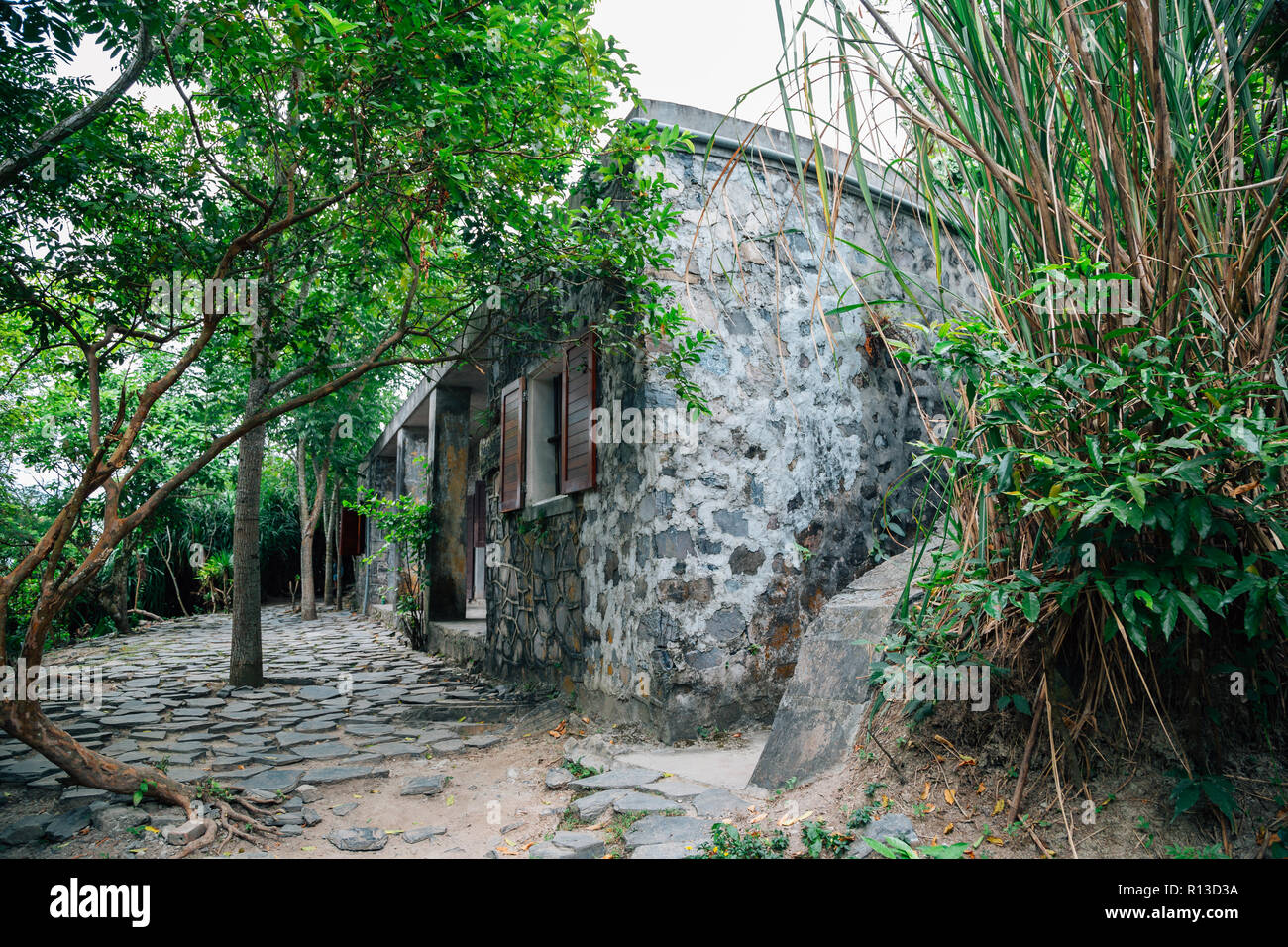 Cannon Fort historical landmark in Cat Ba island, Vietnam Stock Photo ...
