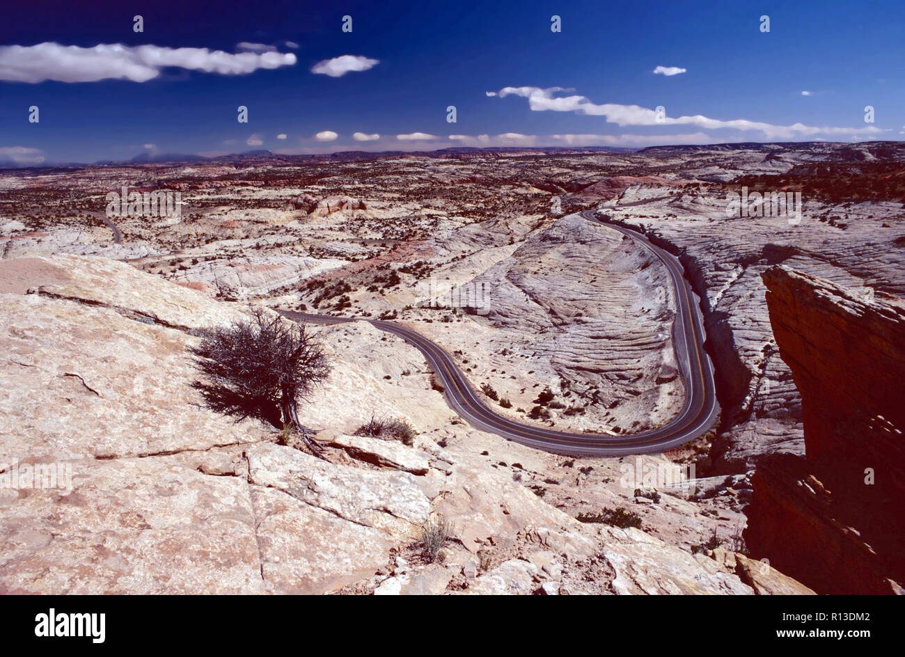 The famous curves of Highway 12,Grand Staircase-Escalante National ...