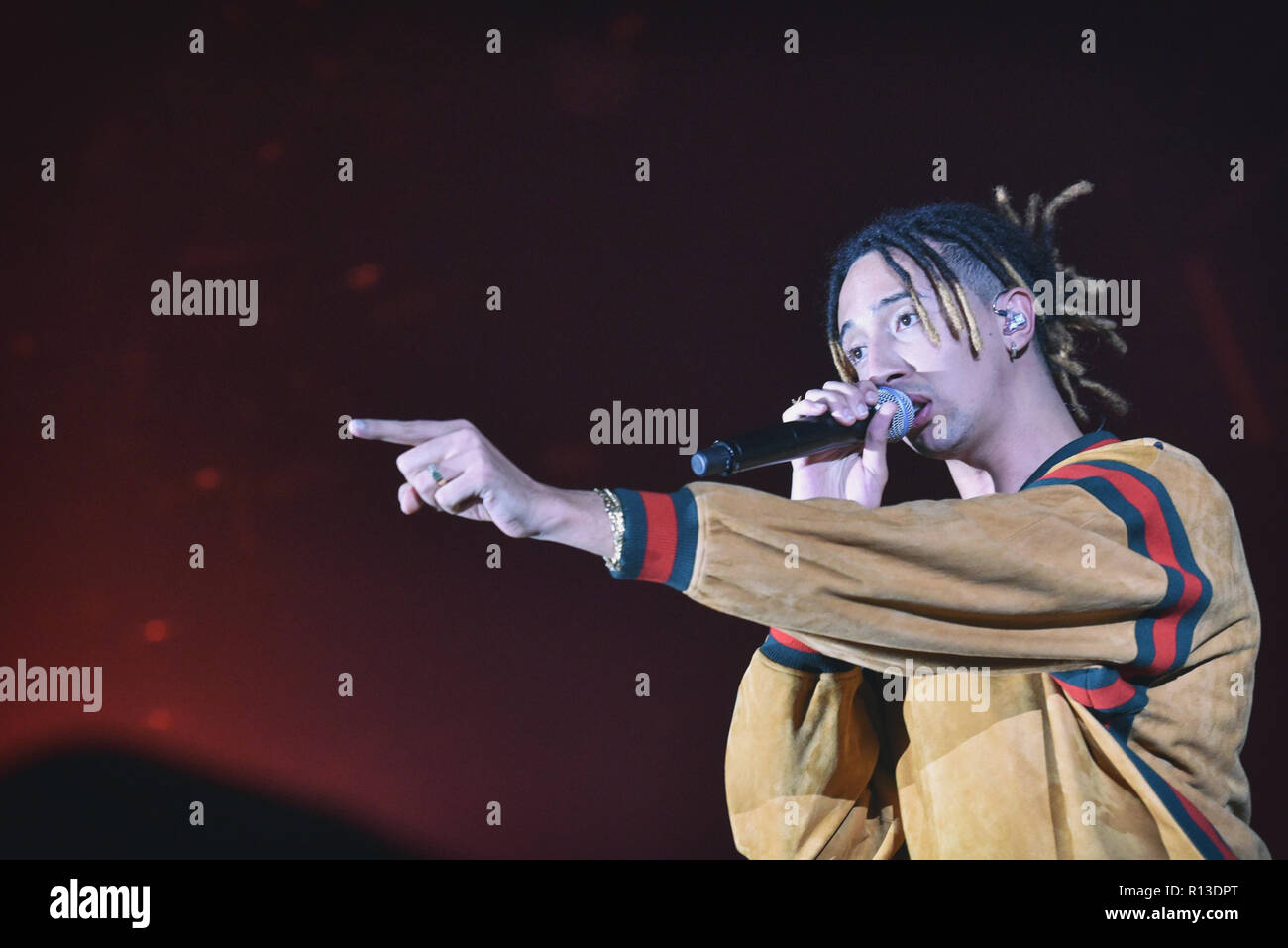 Naples, Italy. 05th Nov, 2018. The Italian-Tunisian rapper Ghali ...