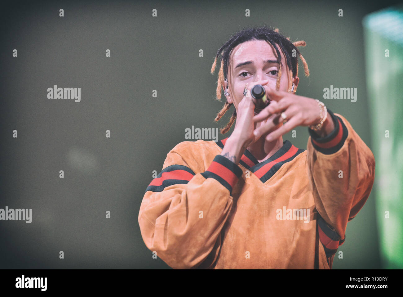 Naples, Italy. 05th Nov, 2018. The Italian-Tunisian rapper Ghali ...