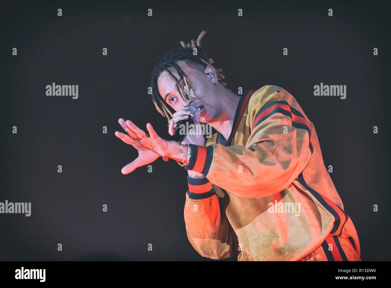Naples, Italy. 05th Nov, 2018. The Italian-Tunisian rapper Ghali ...
