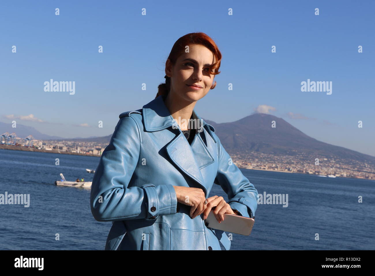 Naples Italy 08th Nov 2018 Miriam Leone Actress On The Set Of The Movie Series 1994
