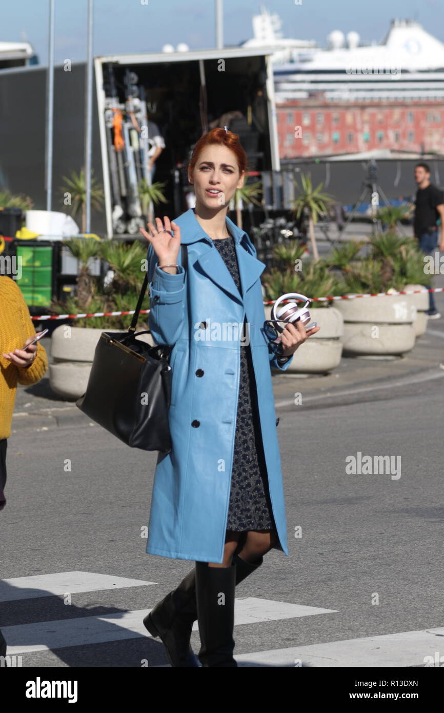 Naples Italy 08th Nov 2018 Miriam Leone Actress On The Set Of The Movie Series 1994