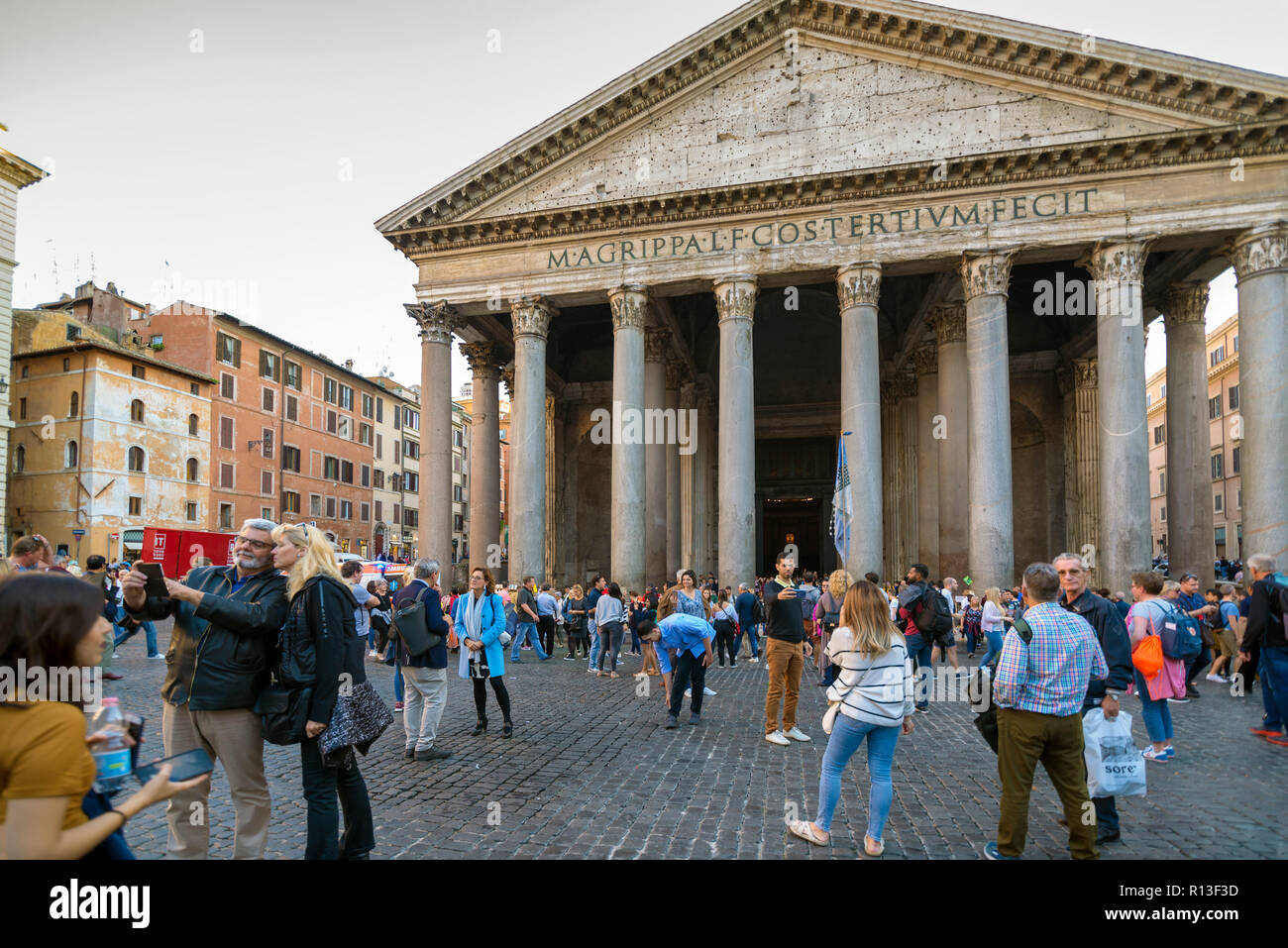 ROME, ITALY - OCTOBER 24, 2018: Pantheon. Iconic temple built circa 118 ...