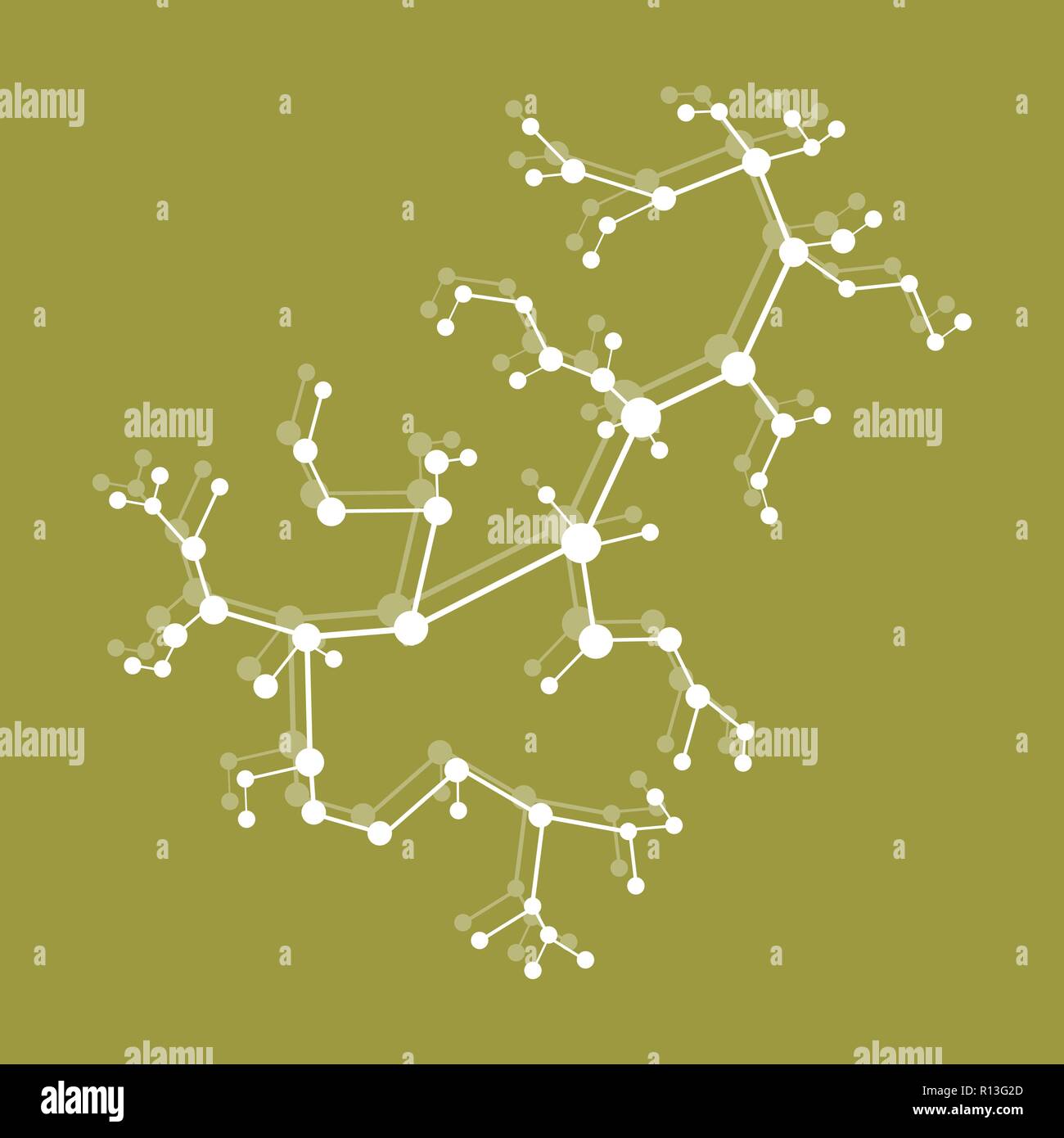 Structure of molecule and communication. Scientific concept. Medical ...