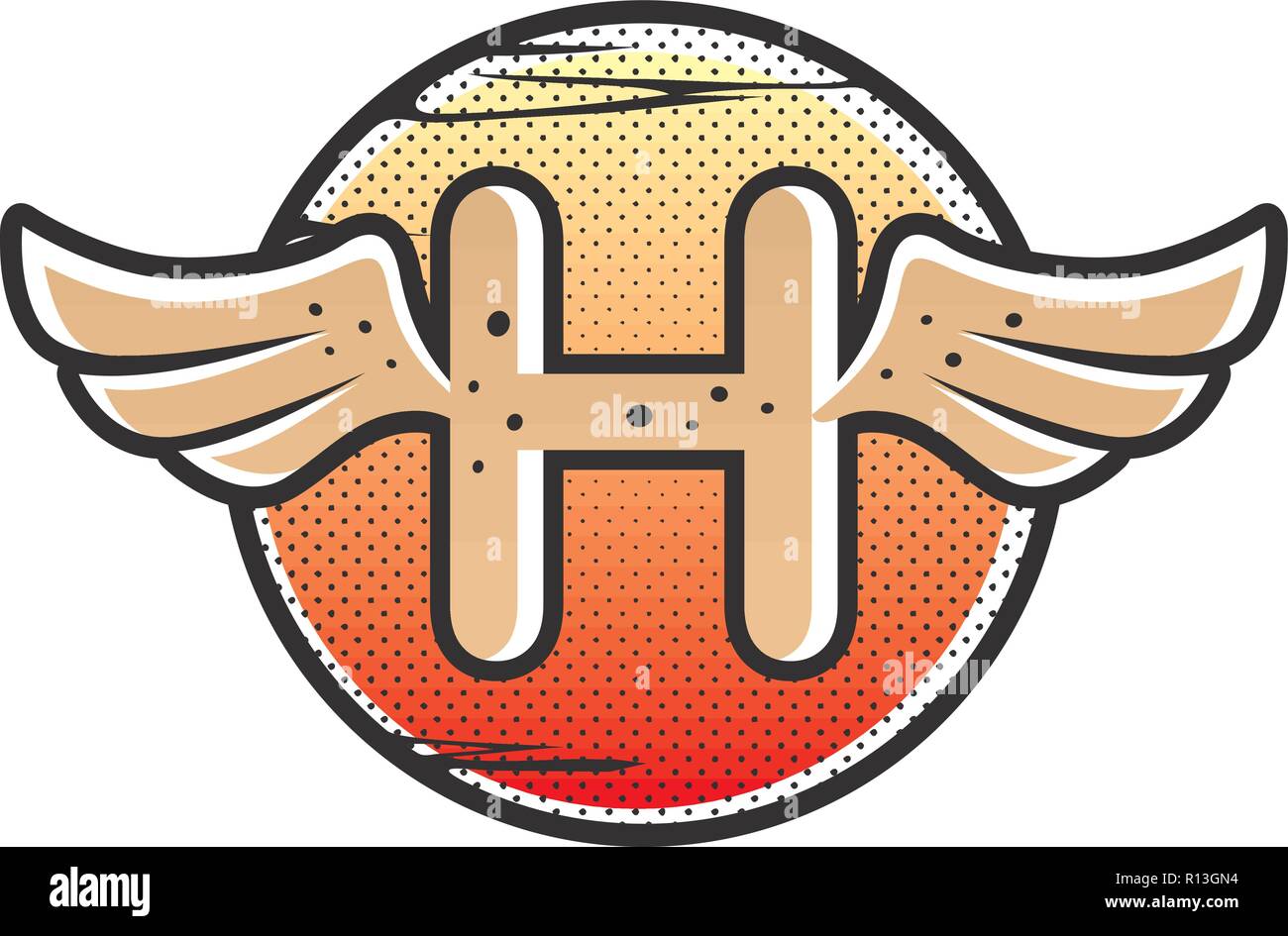 aviator wing sign symbol vector Stock Vector Image & Art - Alamy