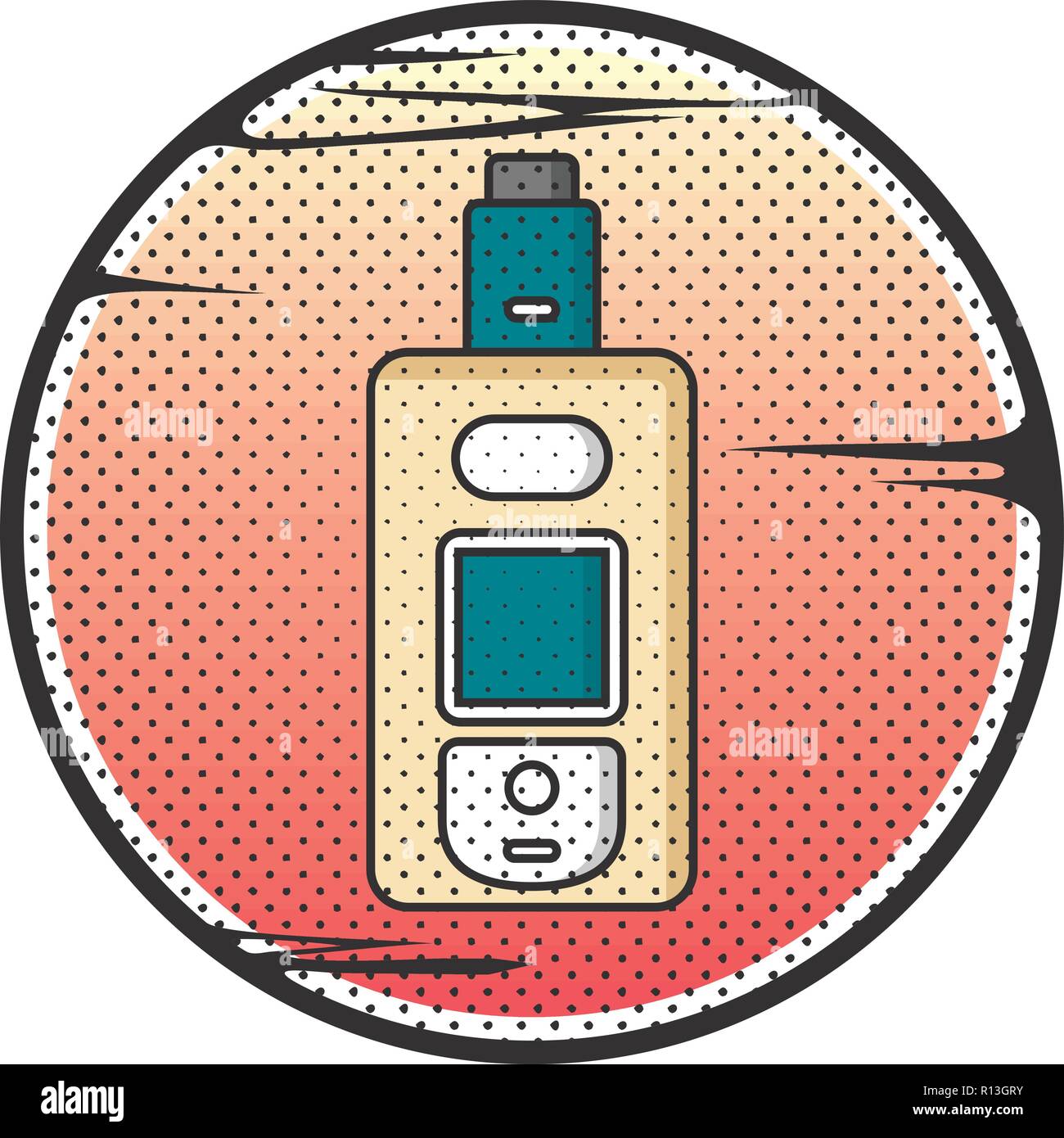 vaporizer electric cigarette vapor vape mod vector Stock Vector Image ...