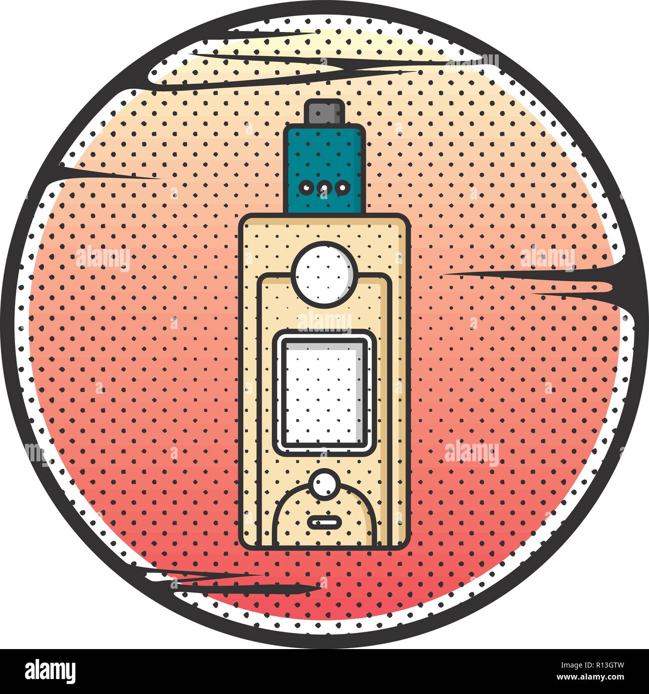 vaporizer electric cigarette vapor vape mod vector Stock Vector Image ...
