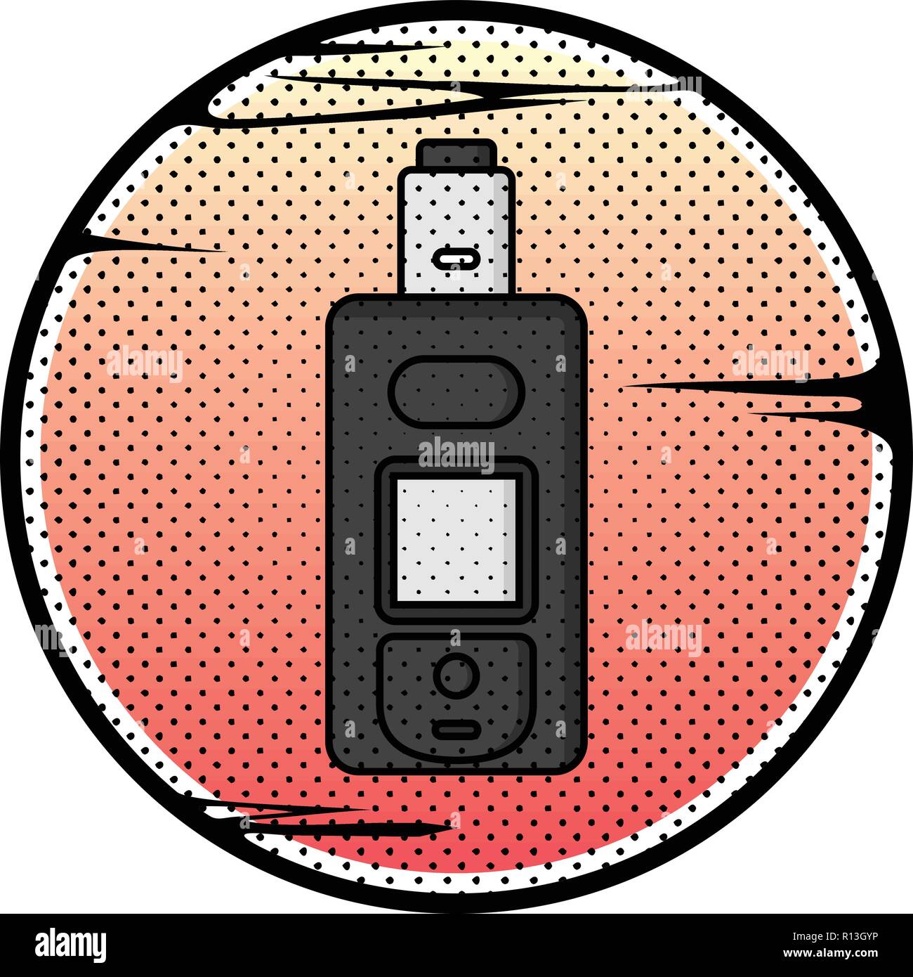 vaporizer electric cigarette vapor vape mod vector Stock Vector Image ...