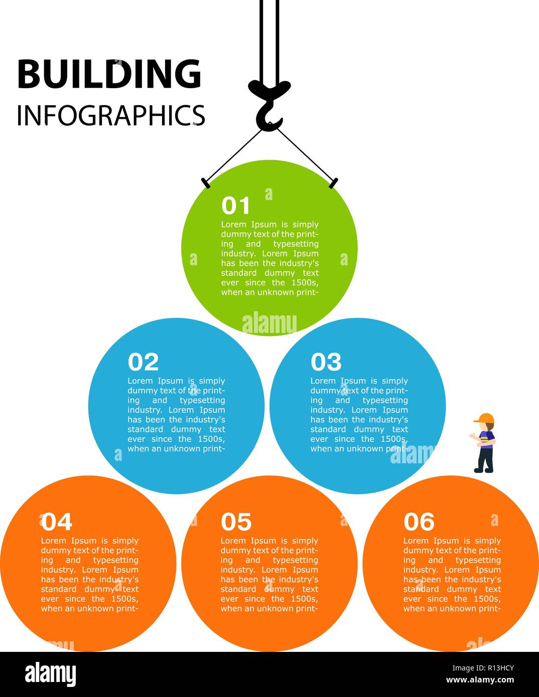 Construction team infographic template Stock Vector Images - Alamy